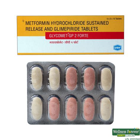 Buy Glycomet Gp2 Forte 10 Tablets Online At Best Prices Wellness Forever