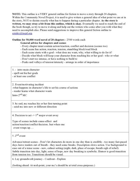 Best Story Outline Templates Novel Book Plot ᐅ TemplateLab