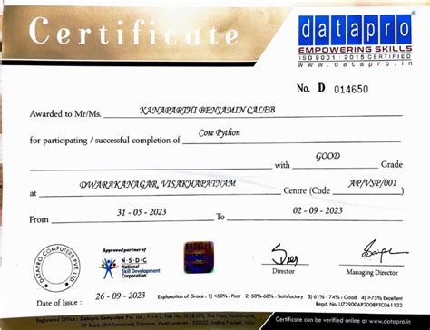 certificationmilestone python datapro benjemin caleb