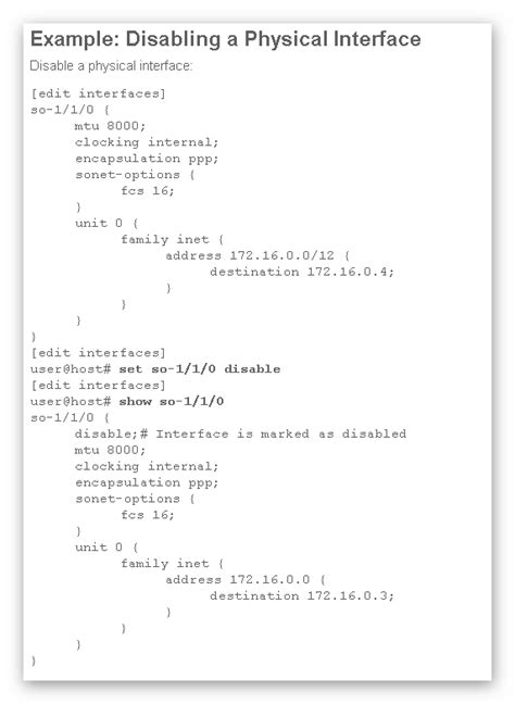 Junos Interface Disablen Und Wieder Enablen Krakovicde