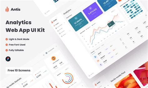 Analytics Web App Ui Kit Ui Store Get All Free Ui Kits