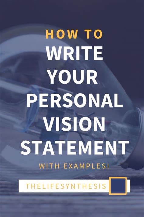 Powerful Personal Vision Statement Examples Ultimate List Vision Statement Examples