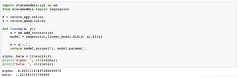 利用 Python 计算资产 Beta 值和市场 Beta 值利用brta参数编辑器计算β值 Csdn博客