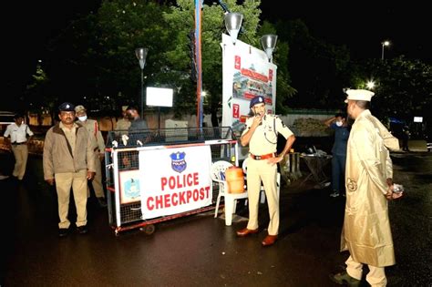 Free Photo Police On Alert In Hyderabad Ahead Of Eid Ul Azha