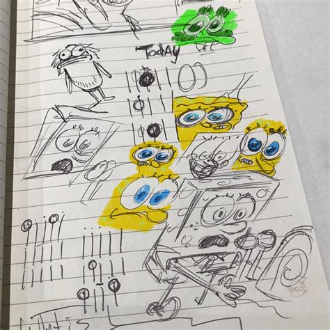 Spongebob Doodles Of Spongebob Movie Search For Squarepants By Derek