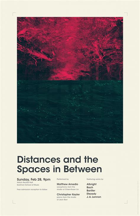 Chris Kayler Distances And The Spaces In Between Event Poster Design