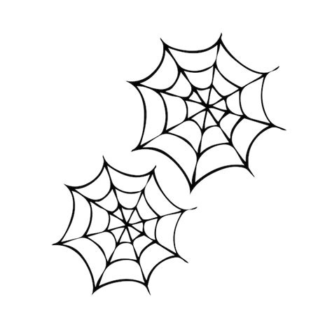 Premium Vector Double Cobwebs With Retro Style Design
