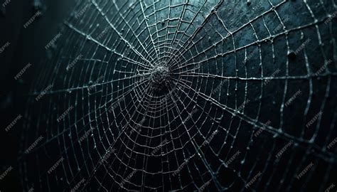 Terrifying Texture Of Cobweb Ai Generated Image