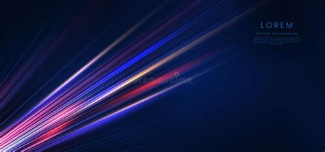 Abstract Technology Futuristic Neon Horizontal Glowing Blue And Pink