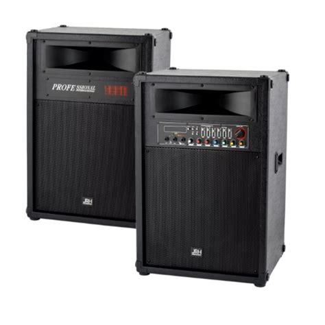 Set 2 Boxe Jrh 2035 Profesional13 Equlizator Microphone Si