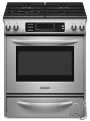 Kitchenaid Architect Series Ii Kgss907sss 30 Slide In Gas Range With 4