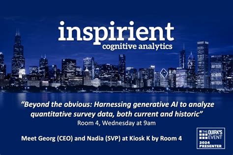 Inspirient On Linkedin Mrx Insights Quirksevent Marketresearch