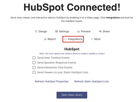 Connecting To HubSpot