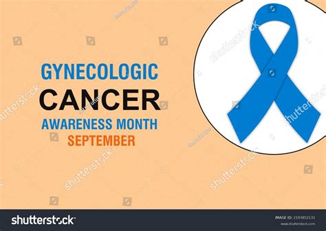 Gynecologic Cancer Awareness Month September Banner Stock Illustration