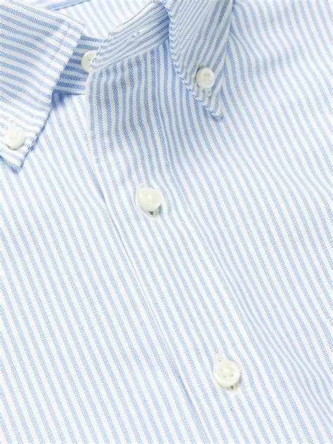 Sid Mashburn Button Down Collar Striped Cotton Oxford Shirt For Men Mr Porter