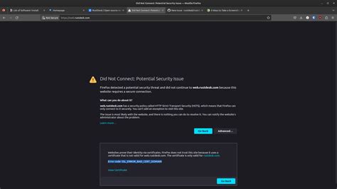Ssl Error With Beta Web View Issue Rustdesk Rustdesk Github