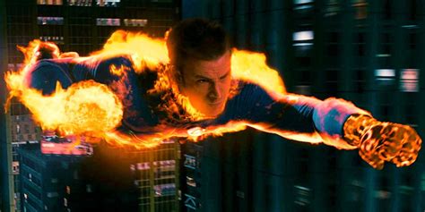 Download Human Torch Flying Flame On Wallpaper