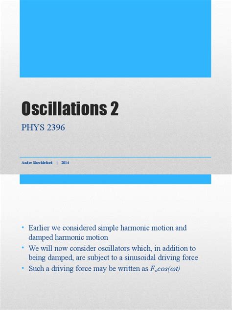 Oscillations 2 Pdf