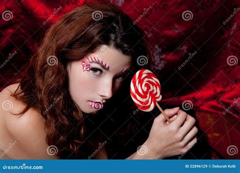 Beautiful Candy Stock Image Image Of Love Glamour Brunette 22896129