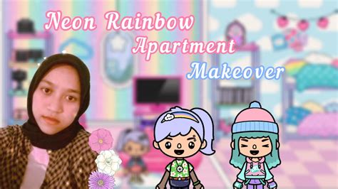 Neon Rainbow Apartment Makeover🌈 Toca Boca World Youtube