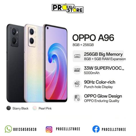 Jual Oppo A96 New Ram 8256 Gb Bergaransi Resmi Shopee Indonesia