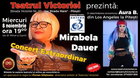 Bilete CONCERT EXTRAORDINAR MIRABELA DAUER Concert BILET Ro