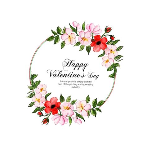 Premium Vector Watercolor Valentine Frames