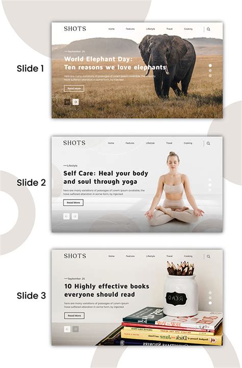 Blog UI Design On Behance