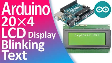 Arduino Tutorial 204 Lcd Display Blinking Text Youtube