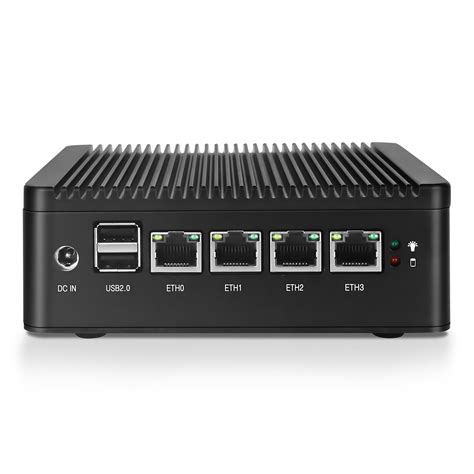 Quad Core J4125 Fanless Mini Pc 4 Gigabit Lan Firewall Router An2 Shineman China