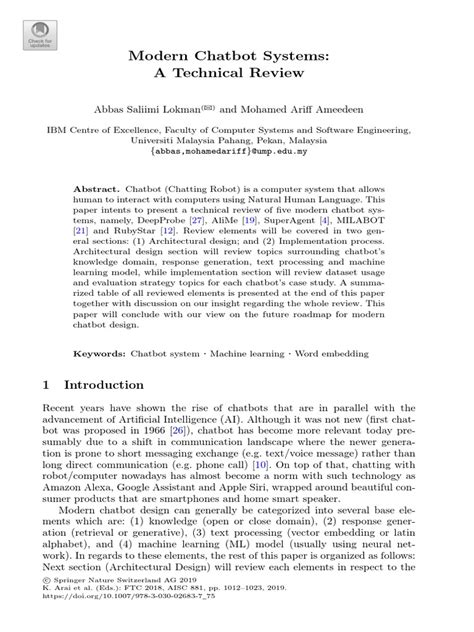 modern chatbot systems pdf