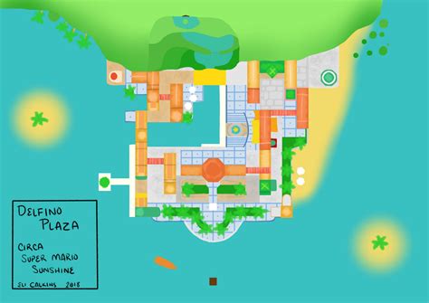 Super Mario Sunshine Delfino Plaza By Lunalutra On Deviantart