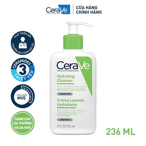 Sữa Rửa Mặt Cerave Hydrating Cleanser Cho Da Thường Và Da Khô
