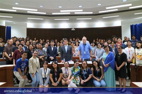 Ateneo His Excellency Endo Kazuya Ambassador Of Japan To The Philippines Delivered A Talk At