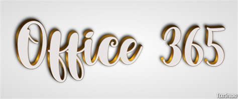 Office 365 Text Effect And Logo Design Trend