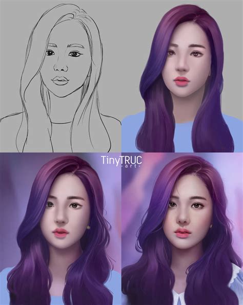 Jisoo Black Pink Fan Art Step By Step By Tinytruc On Deviantart