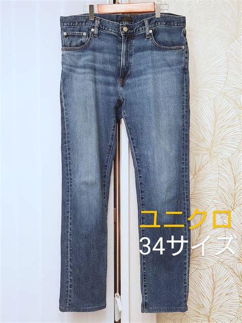 【ユニクロ】スリムフィットジーンズ ※2㎝裾上げ済【ウェスト 34サイズ】 メルカリ
