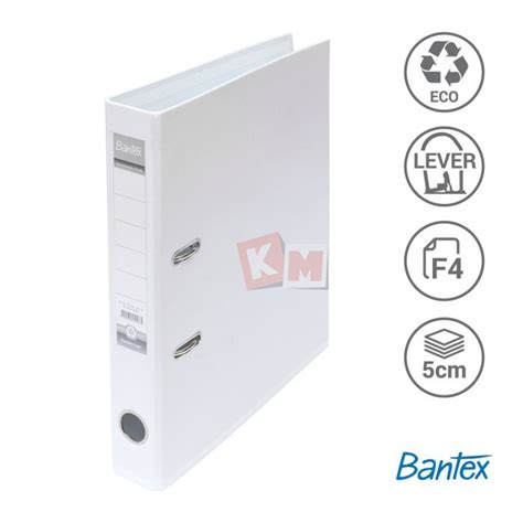 Jual HARGA DISC Ordner Bantex Lever Arch File PP Plastic Folio 5cm