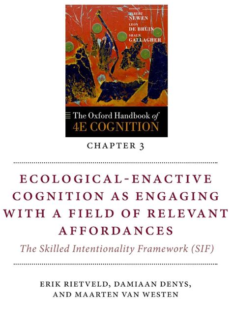 Some Important New Publications On The Skilled Intentionality Framework