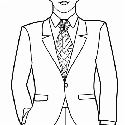 Homem De Terno Desenhos Para Imprimir E Colorir Com Estilo