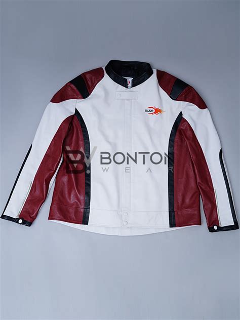 Ghost Rider Nicolas Cage Red And White Leather Jacket