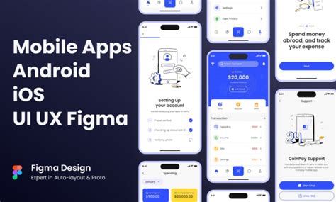 do trending ios and android mobile app design in figma or xd by design