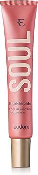 Eudora Soul Blush Líquido Rosa Coradinho 15ml Amazon br