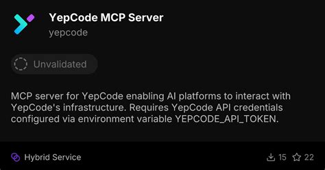 Yepcode Mcp Server Mcp Servers · Lobehub