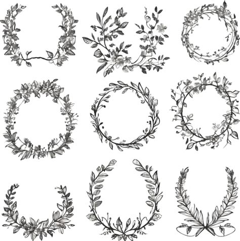 Premium Photo Floral Border Flower Frame Botanical Border Blossom