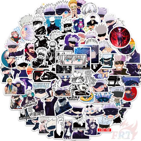 100pcsset Satoru Gojo Stickers Diy Fashion Waterproof Doodle Decals