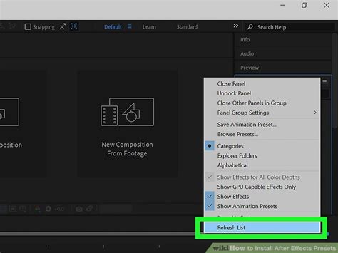 Simple Ways To Install After Effects Presets 7 Steps