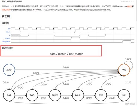 Vl27 不重叠序列检测，检测信号是否满足011100序列，六个一组，连续不断，如果数据中断，则继续第七个开始，又是6个数据一组。011和