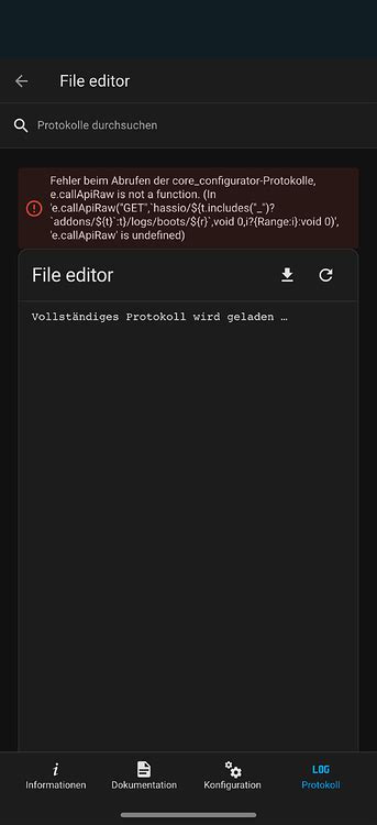 Error Addon Log Home Assistant Os Home Assistant Community