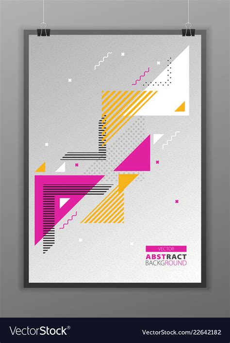 Abstract Geometric Composition Forms Modern Vector Image